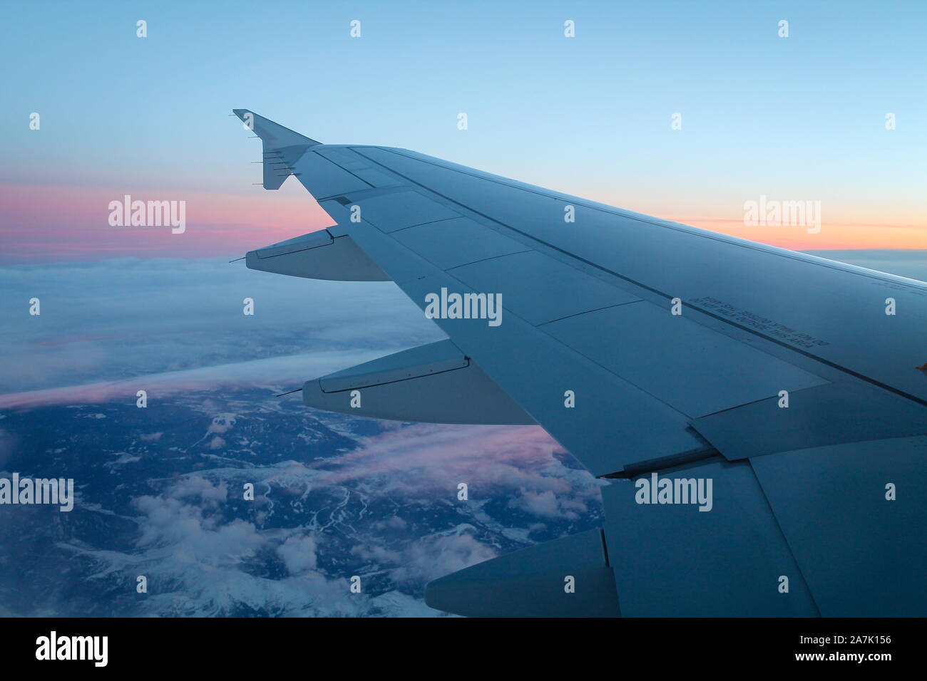 Beautiful view through airplane hi-res stock photography and images - Alamy