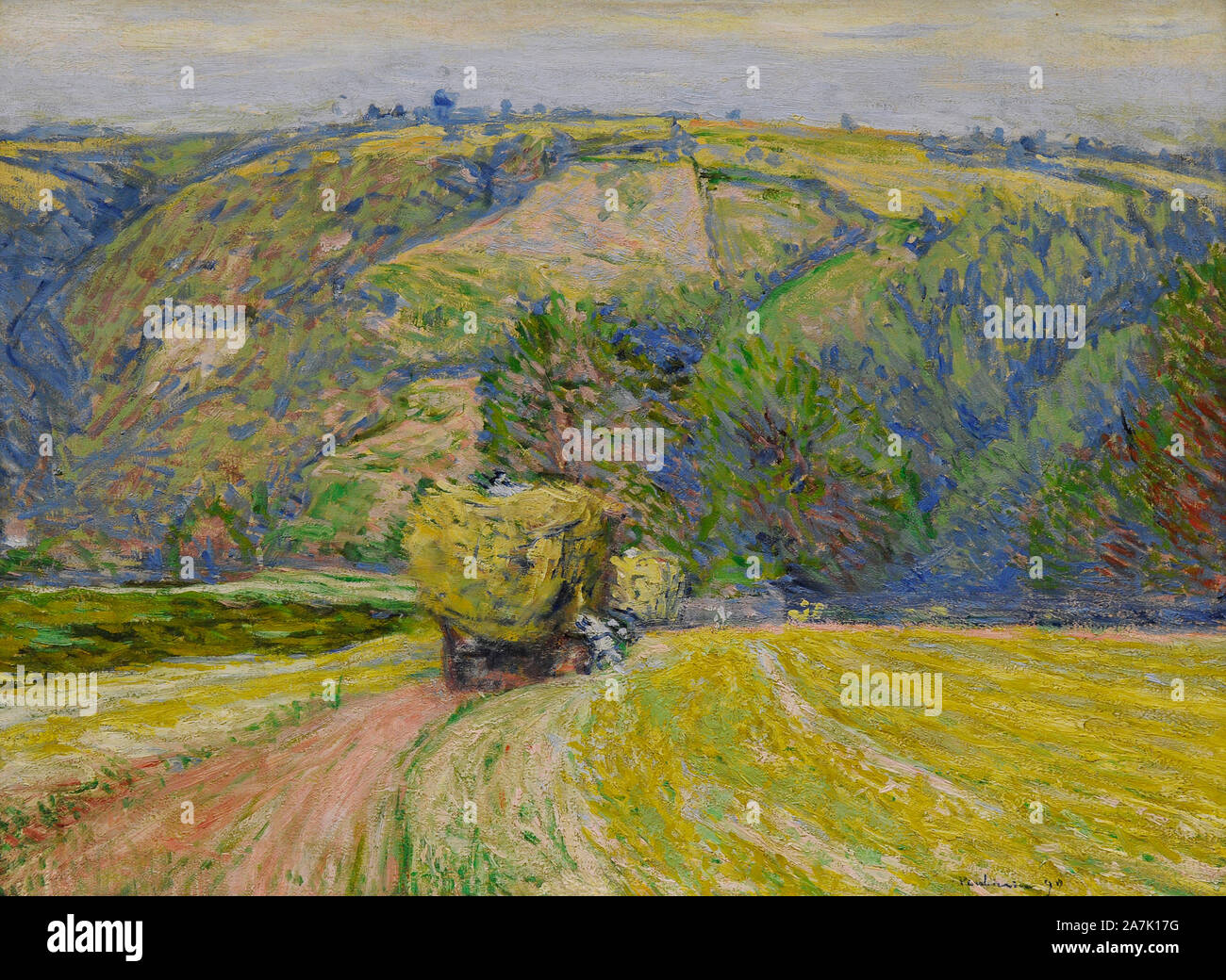 Jozef Pankiewicz (1866-1940). Polish painter. The Hay Wain, 1890. 19th ...