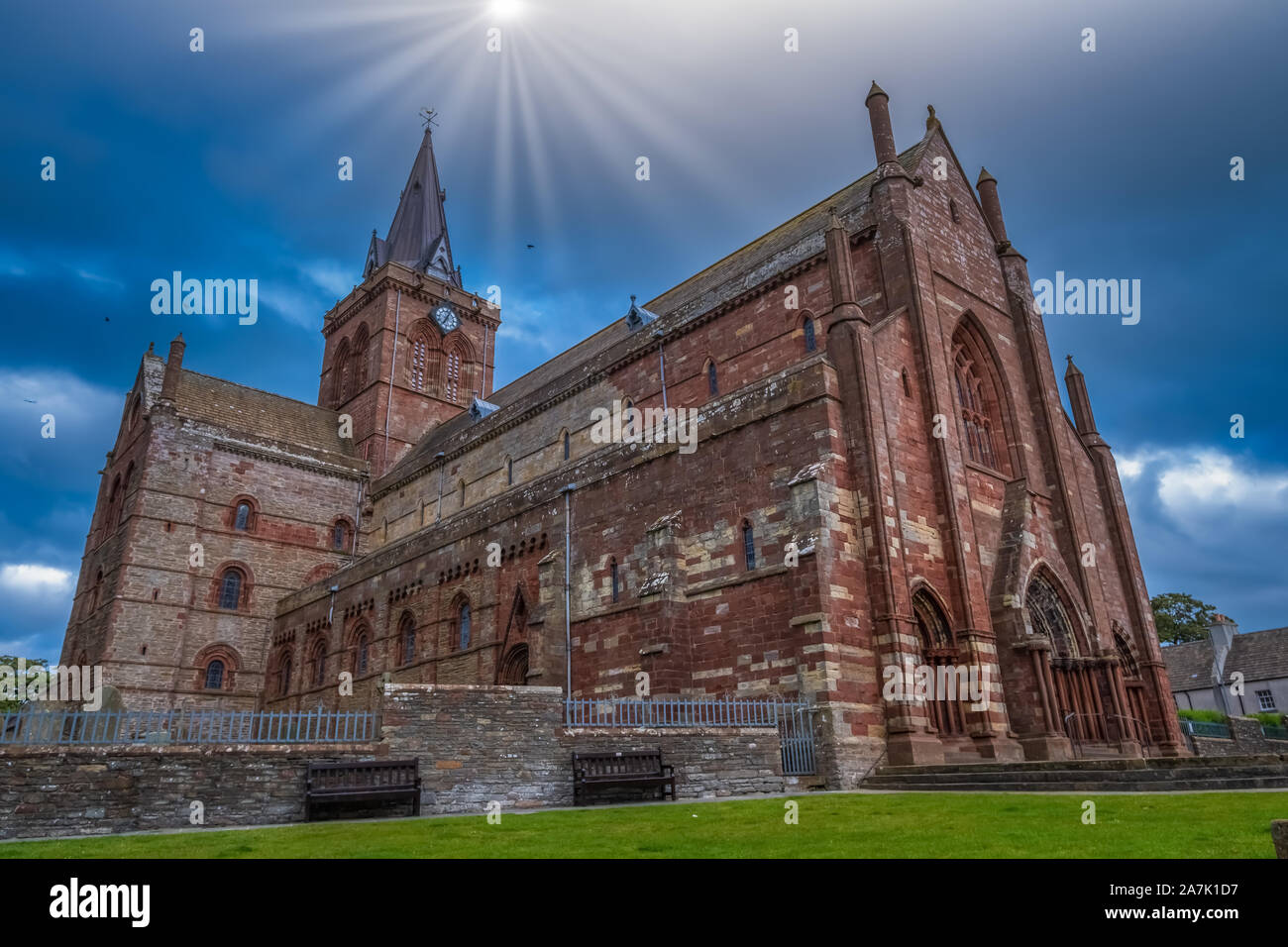 St Magnus Cathedral, Kirkwall, Mainland of the Orkney Islands, Scotland ...