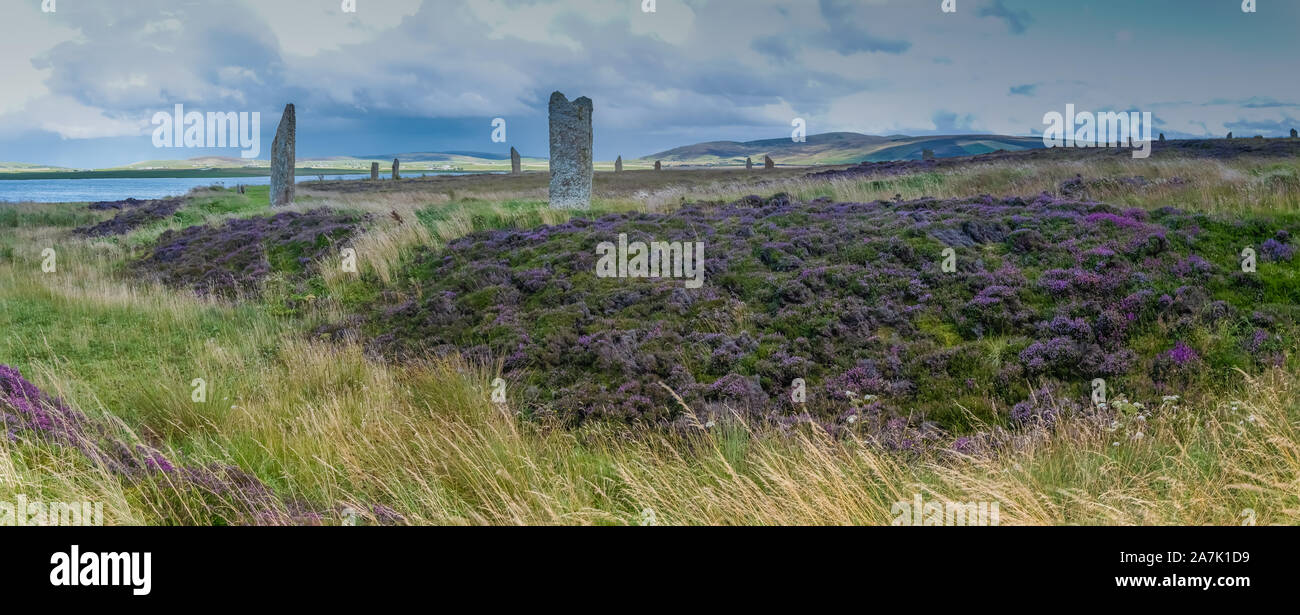 The Ring of Brodgar, a Neolithic henge and stone circle on the largest ...