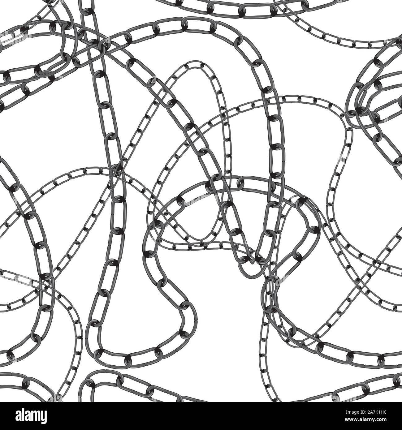 Metallic iron chains in different sizes background Stock Vector Image ...