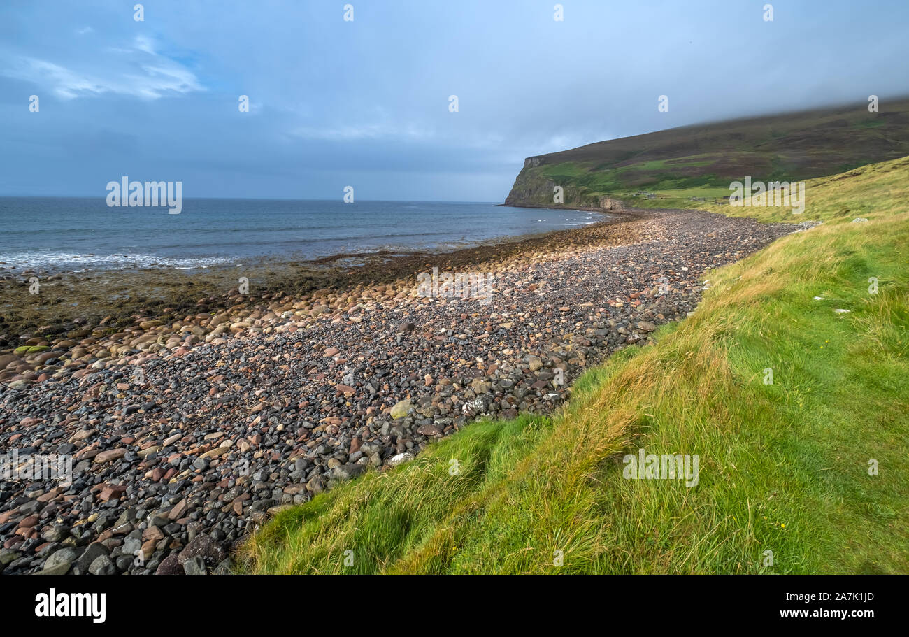 Rackwick Bay, a crofting township on the island of Hoy and considered ...