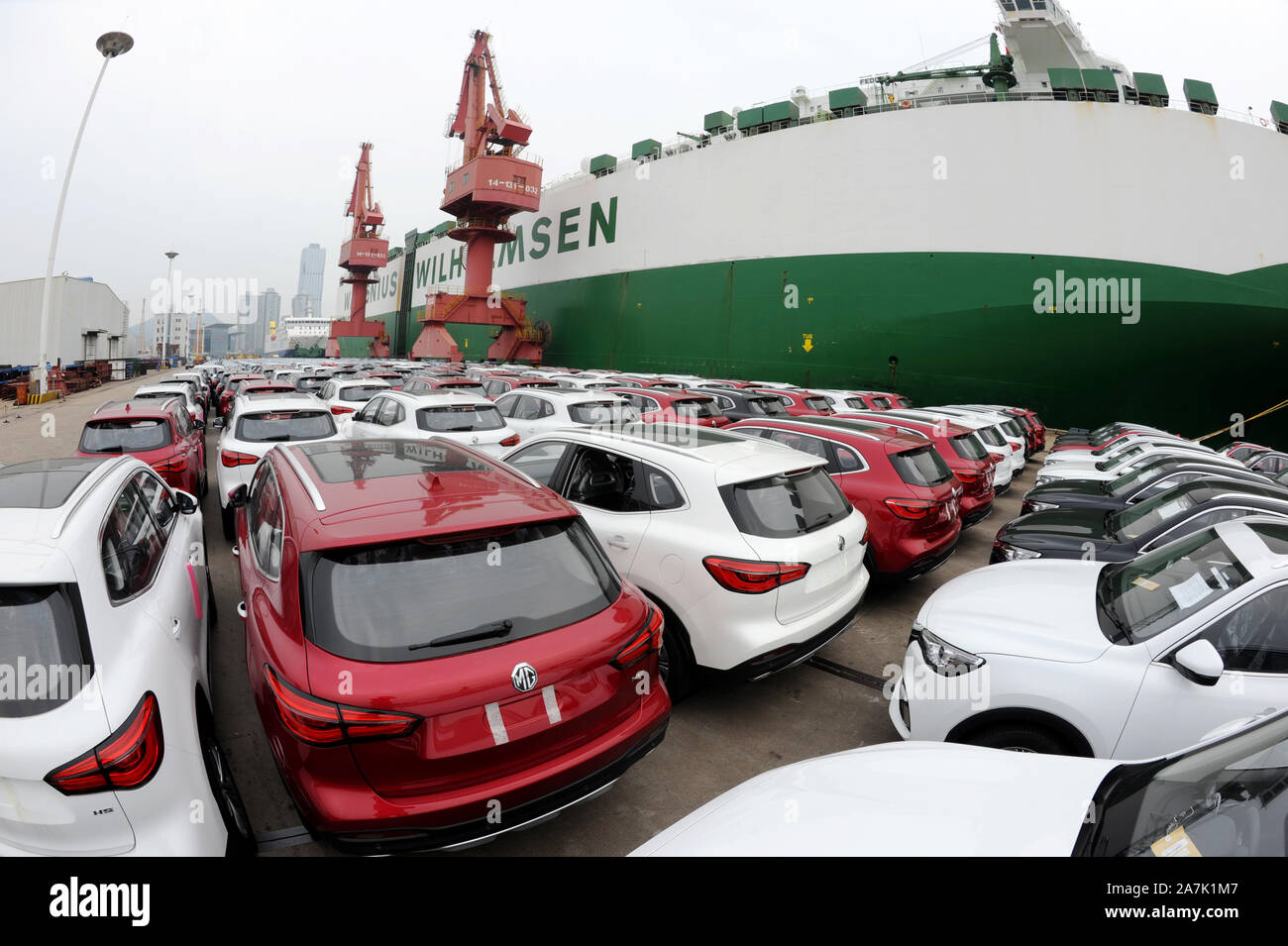 1336 vehicles made by SAIC Motor Corporation Limited are prepared to be ...