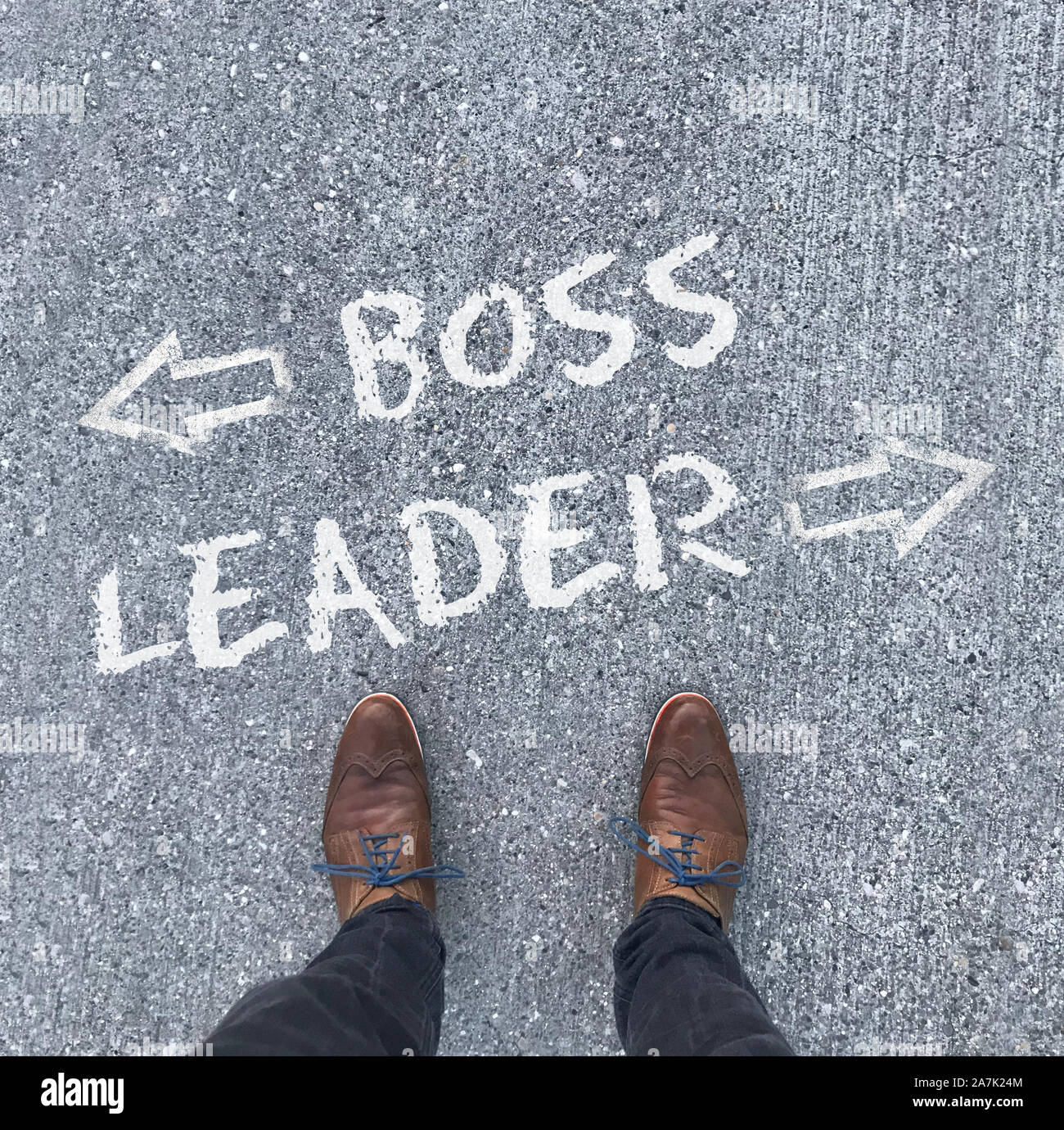 Leader shoes hi-res stock photography and images - Alamy