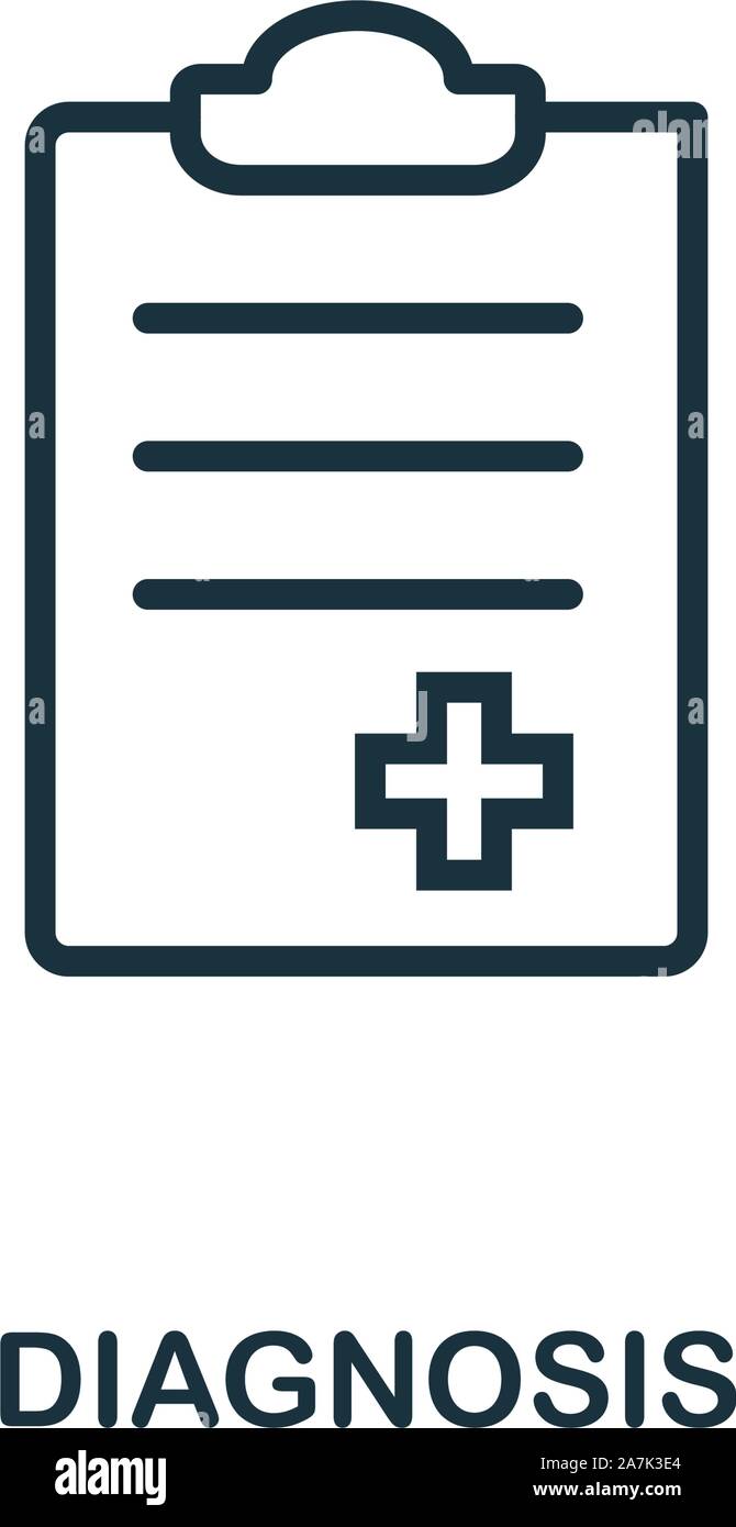 Diagnosis Icon Outline Style Thin Line Creative Diagnosis Icon For