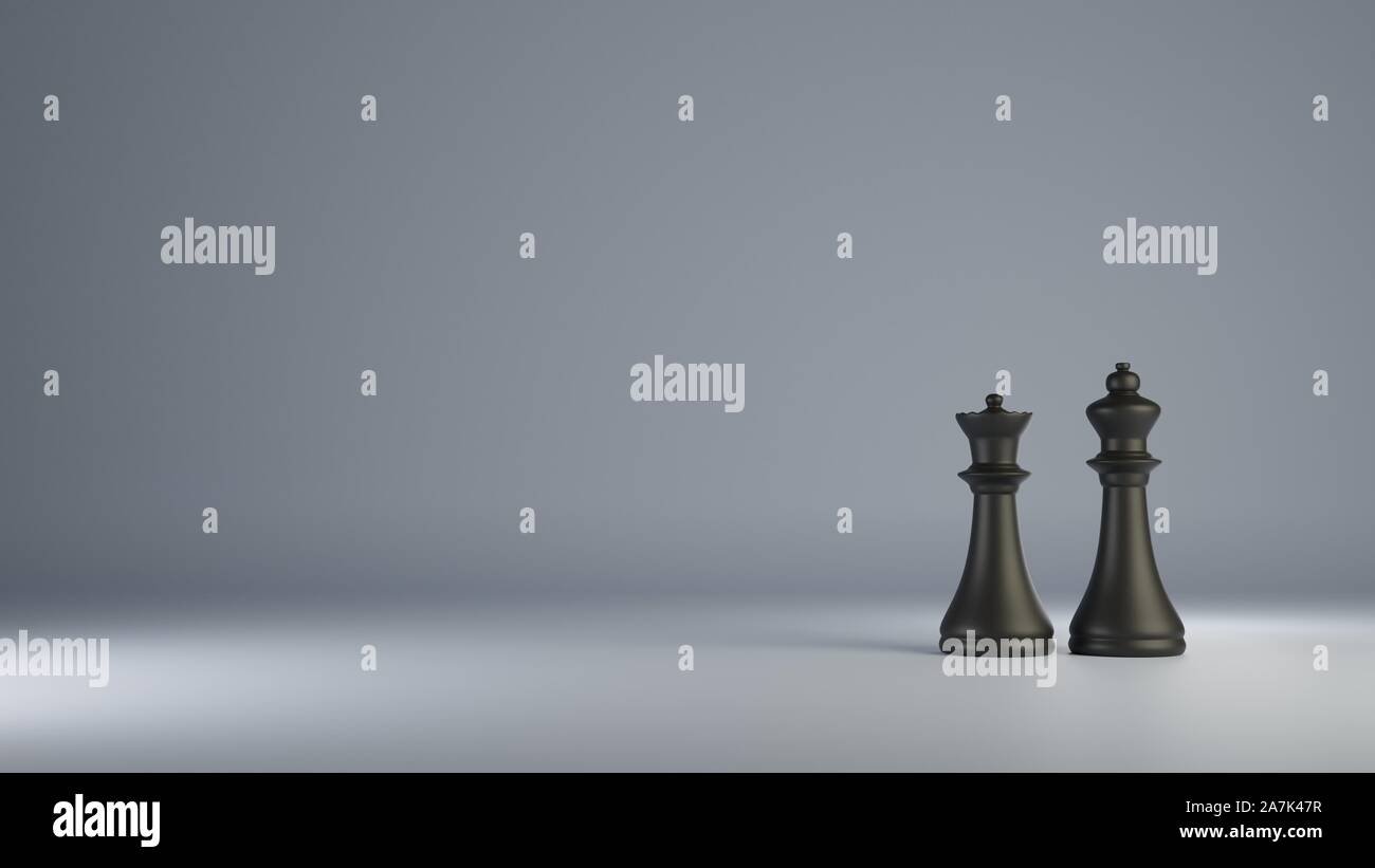 Chess piece game background 3D rendering Stock Photo - Alamy