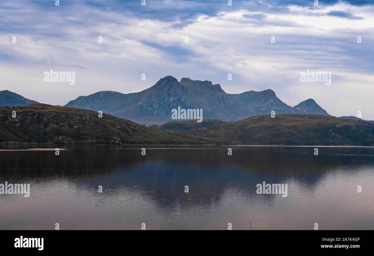 Gorgeous landscapes in the far north of the Scottish highlands along ...