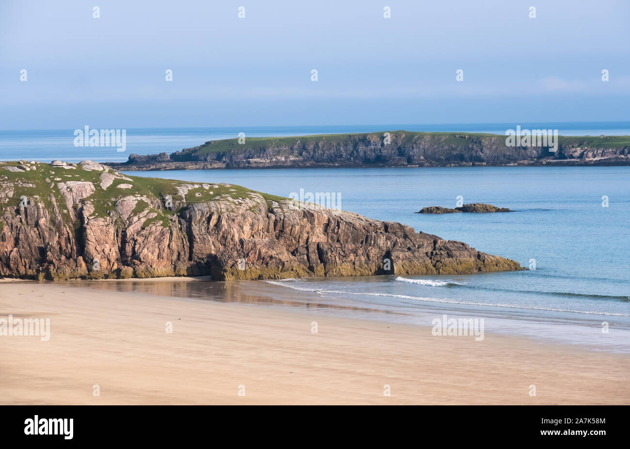 Durness beach along the iconic North Coast 5000 Route (NC500) in the ...