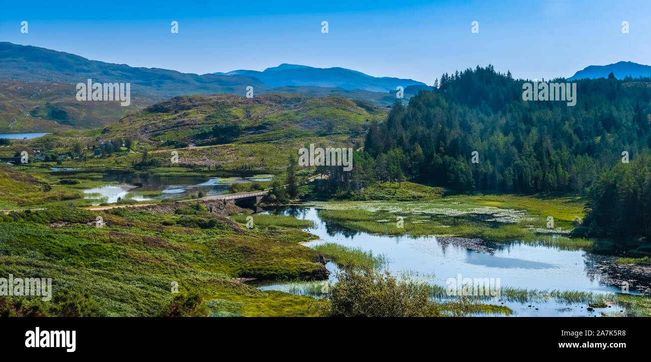 Gorgeous landscapes in the far north of the Scottish highlands along ...