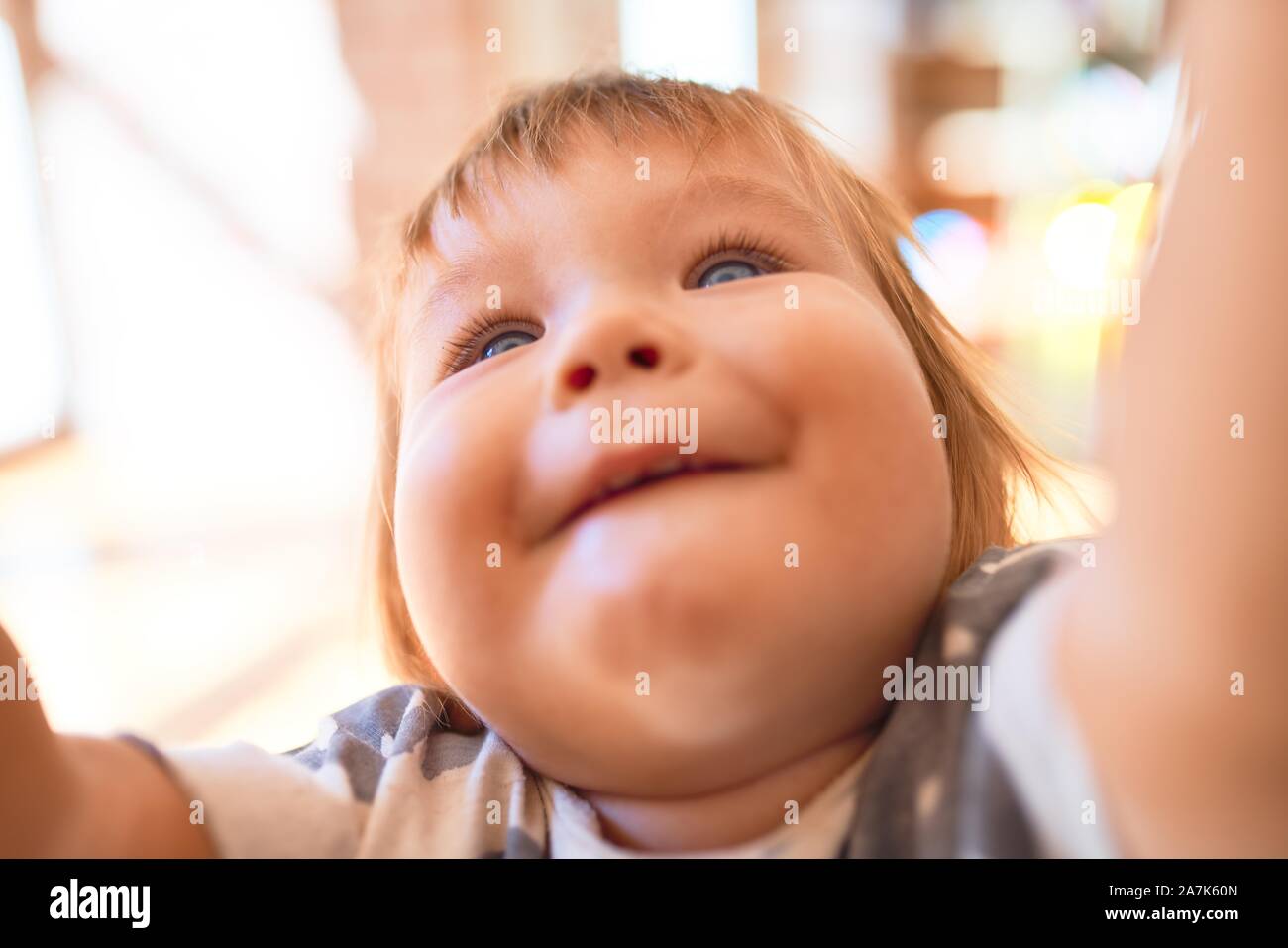 Adorable toddler smiling happy at kindergarten Stock Photo - Alamy