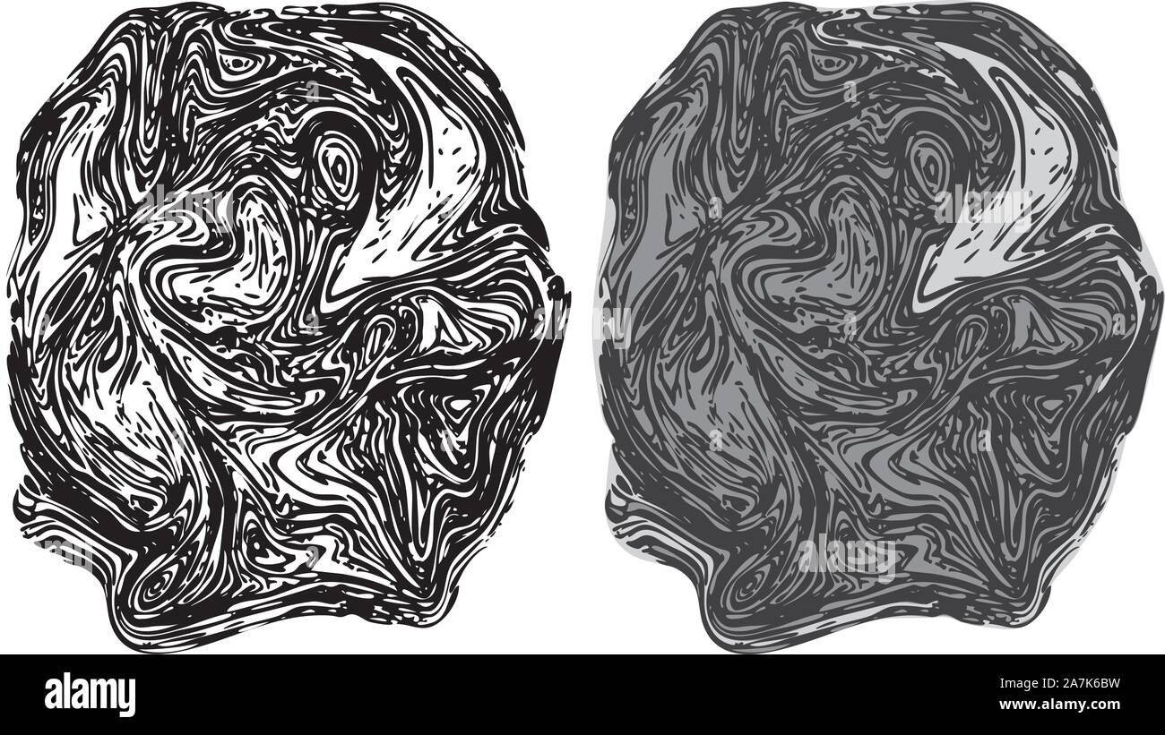 Grunge stone or wood texture in line art style Stock Vector Image & Art ...
