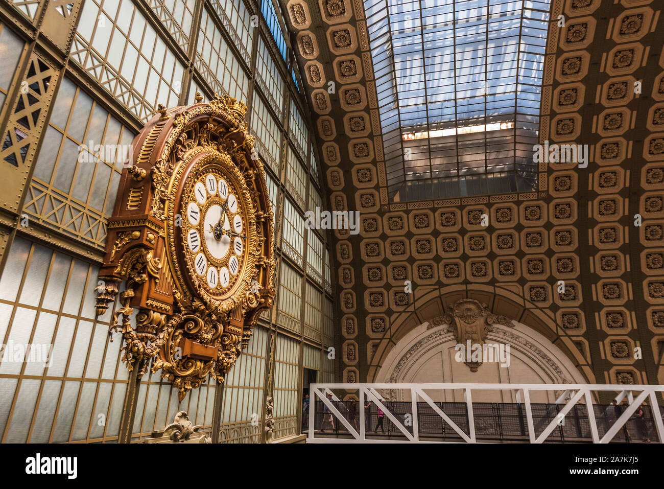 Station clock inside the Orsay Museum. Paris. France Stock Photo - Alamy