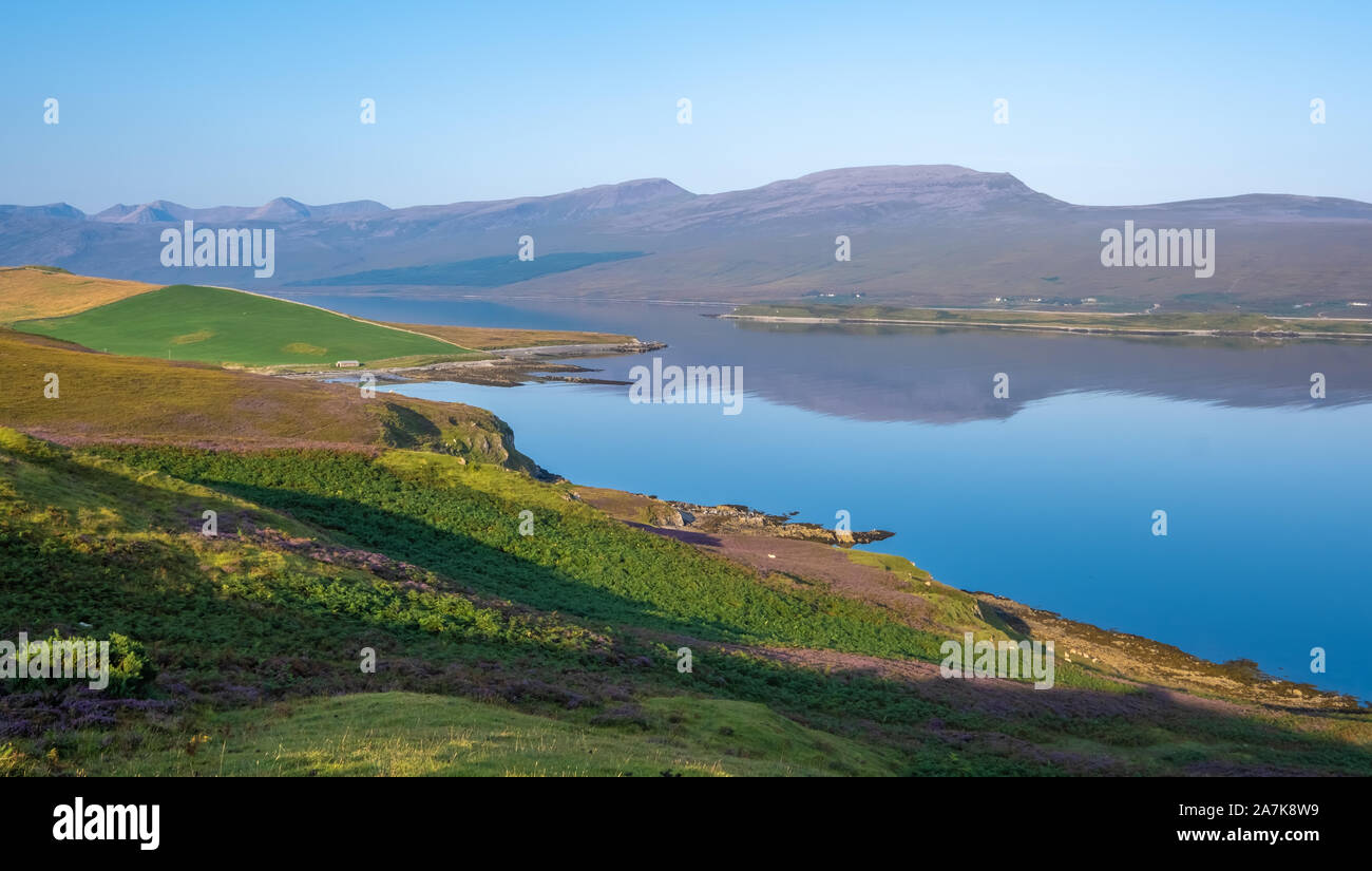 Gorgeous landscapes in the far north of the Scottish highlands along ...