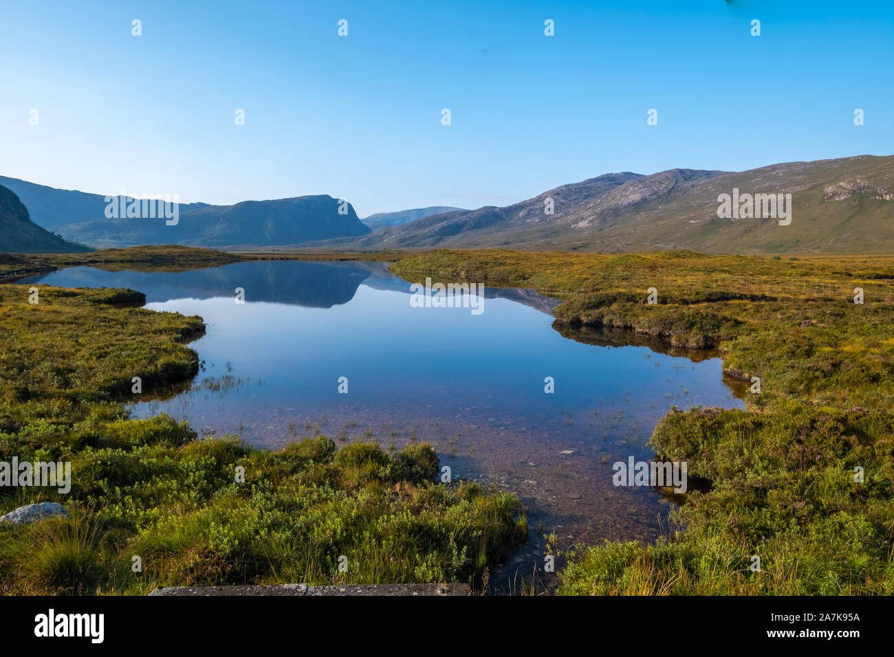 Gorgeous landscapes in the far north of the Scottish highlands along ...