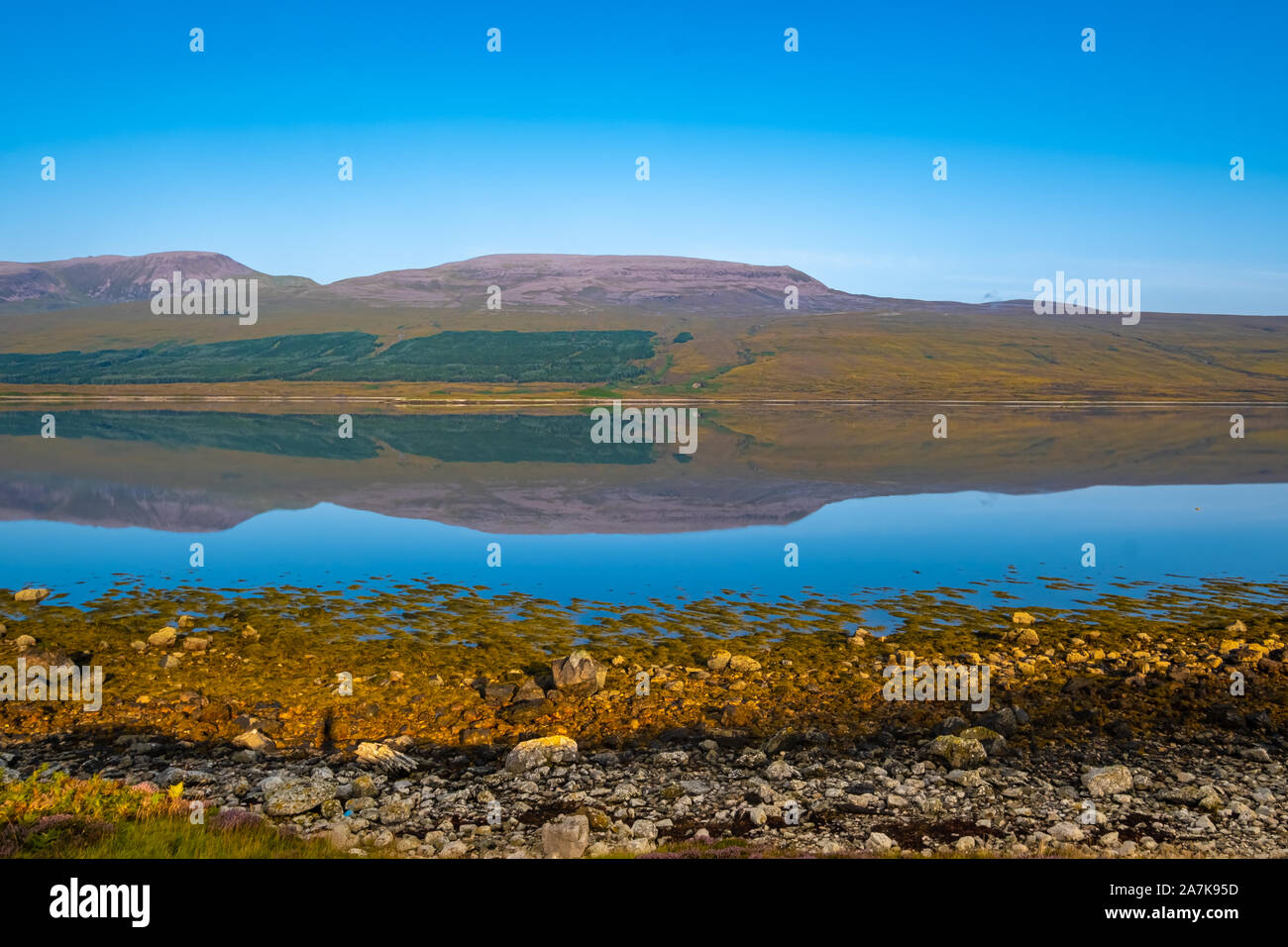 Gorgeous landscapes in the far north of the Scottish highlands along ...