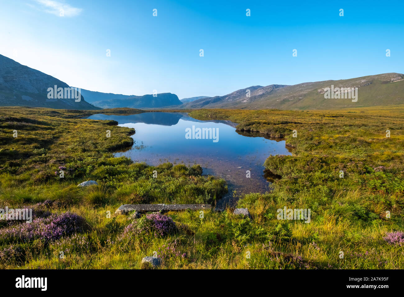 Gorgeous landscapes in the far north of the Scottish highlands along ...