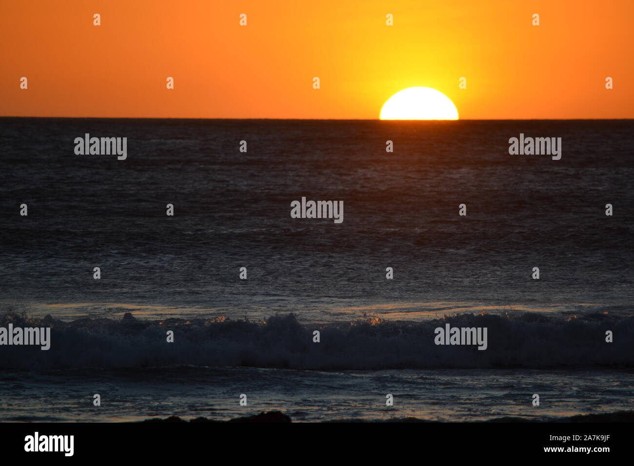 Sunset on Pacific Ocea, Costa Rica Stock Photo - Alamy