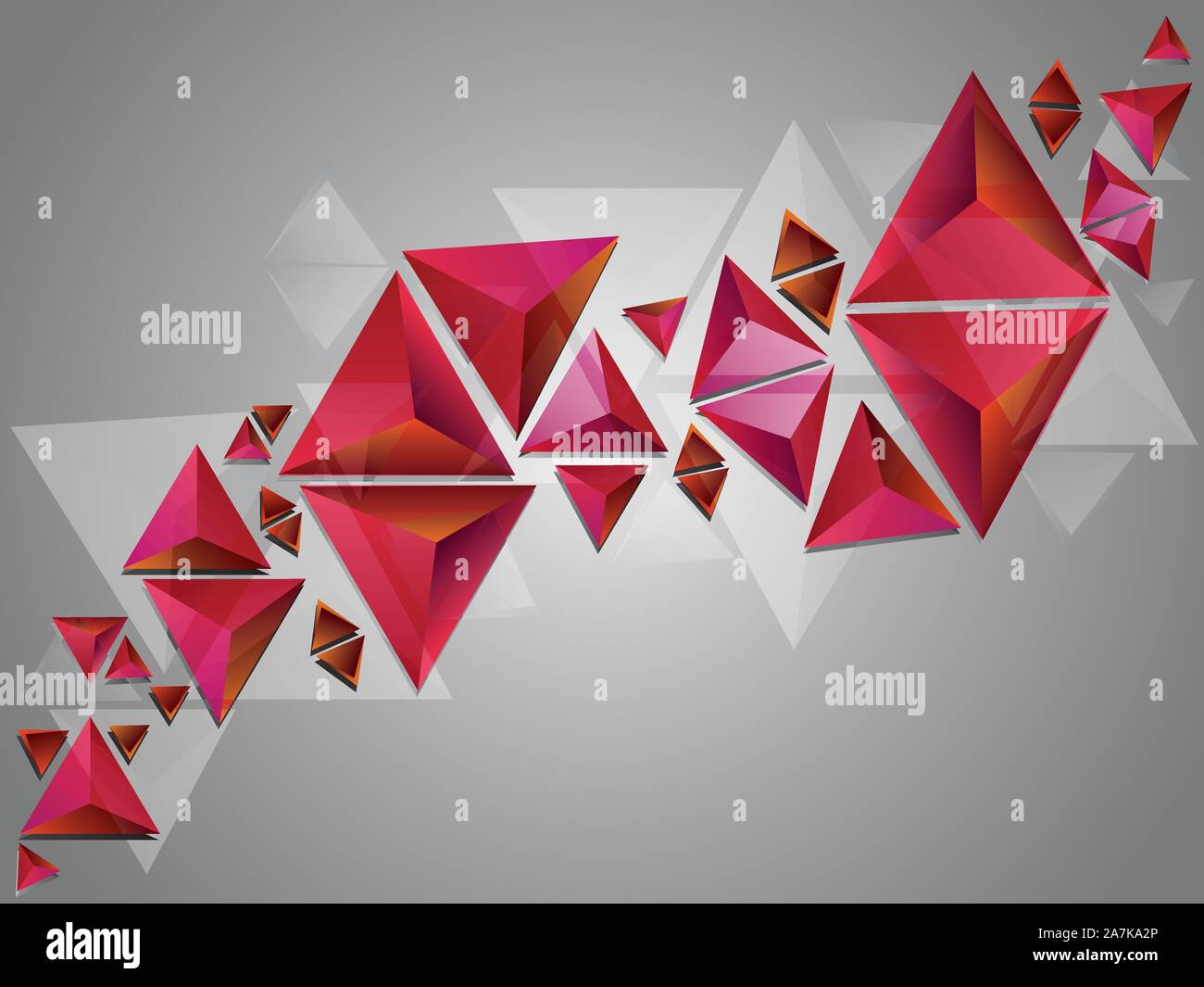 Template red shapes triangles Stock Vector Images - Alamy