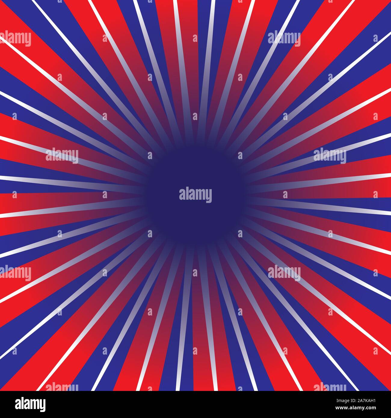 Retro rays of blue, red and white color as abstract background Stock ...