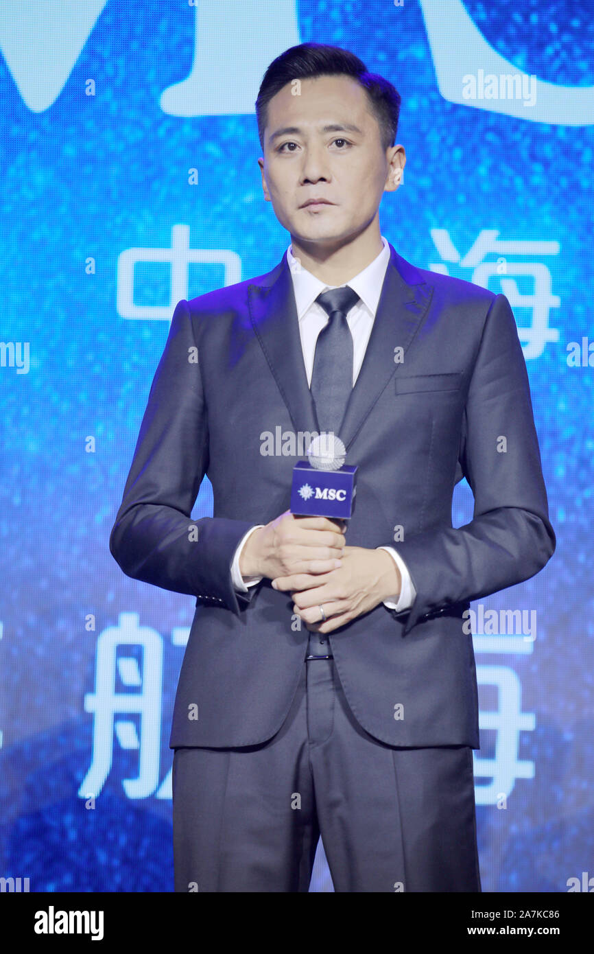 Chinese actor Liu Ye shows up at the MSC Cruise event in Shanghai ...
