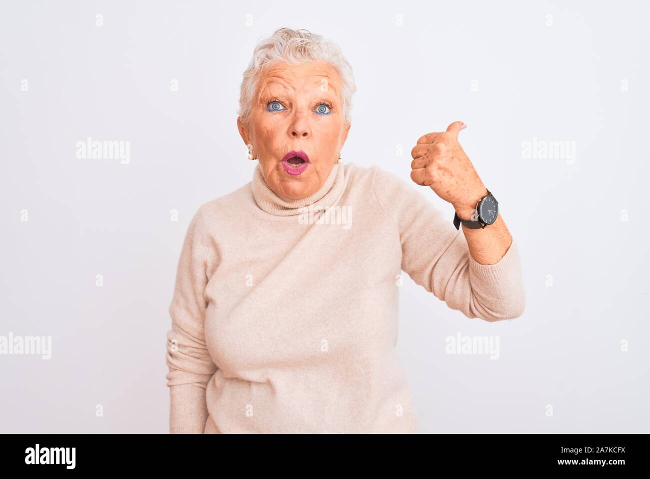 Woman mout open side view hi-res stock photography and images - Alamy
