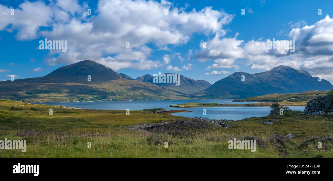 Gorgeous landscapes in the far north of the Scottish highlands along ...