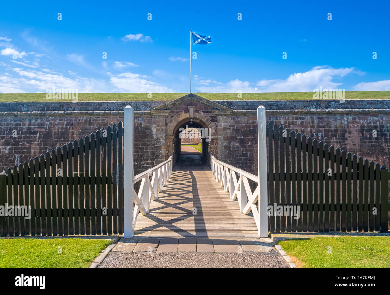 Historical Fort George, built to control the Scottish Highlands in the ...