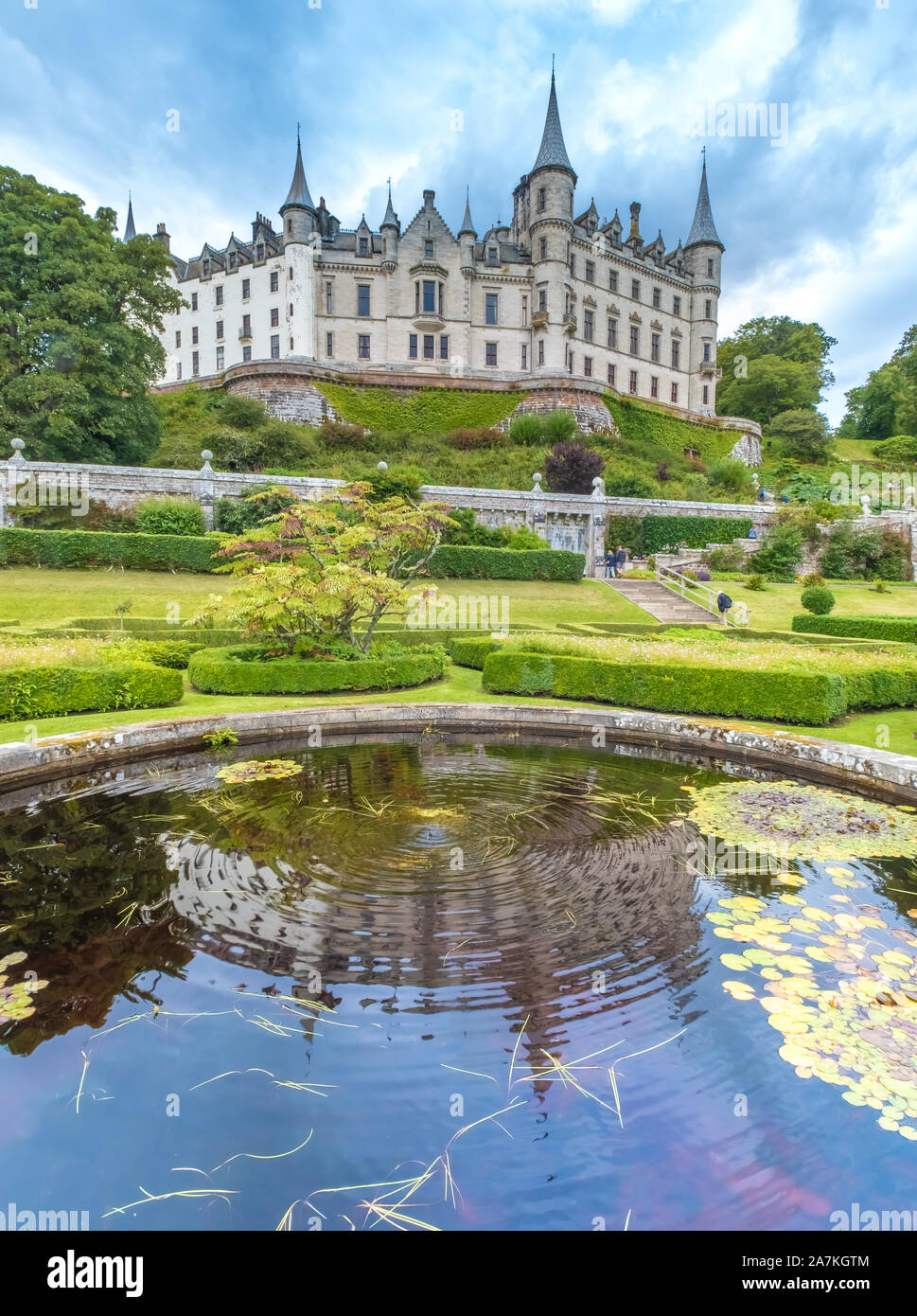Historical Dunrobin Castle in Sutherland, Highlands of Scotland Stock ...