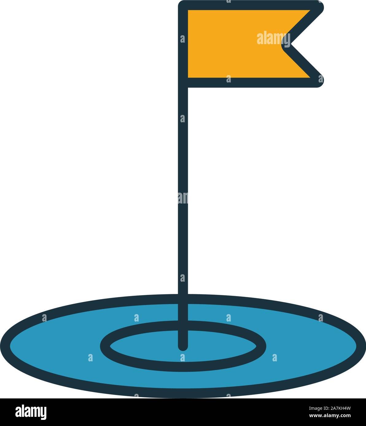 Goal icon. Simple element from startup icons collection. Creative Goal ...