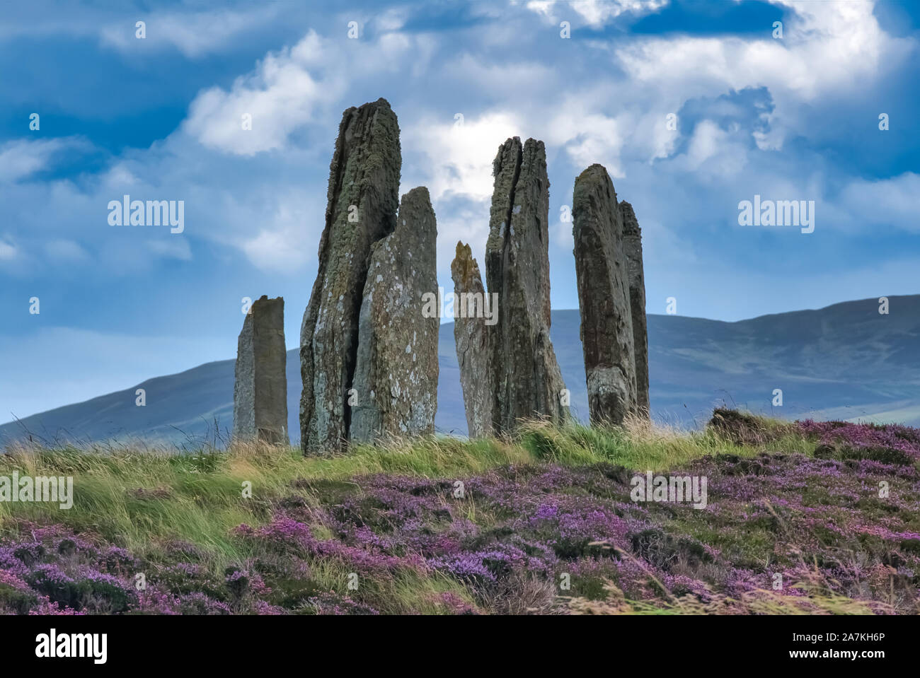 The Ring of Brodgar, a Neolithic henge and stone circle on the largest ...