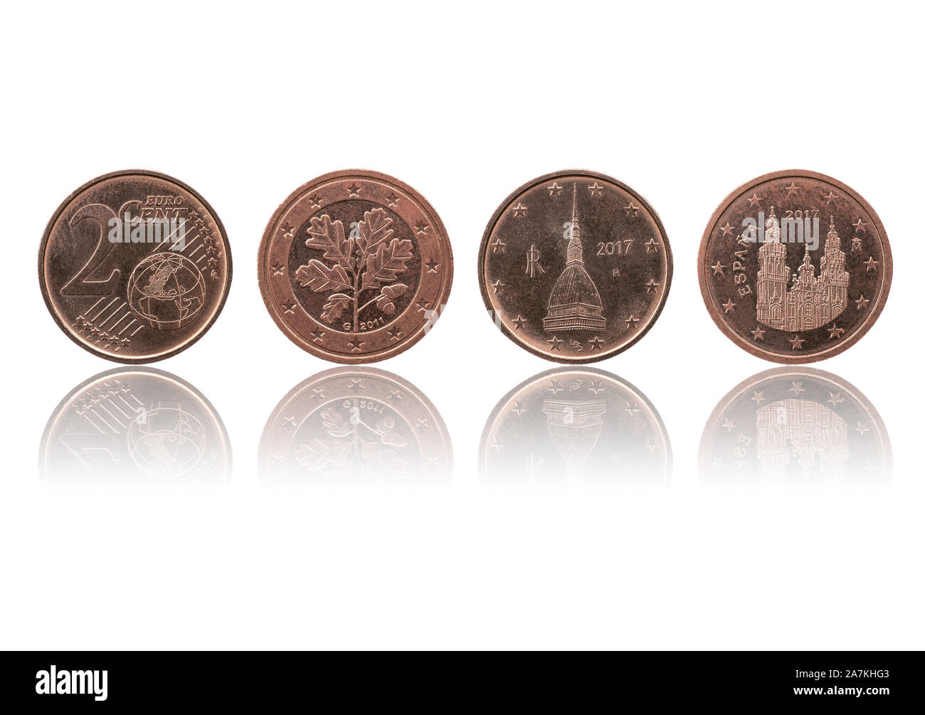 Euro coin both sides hi-res stock photography and images - Alamy