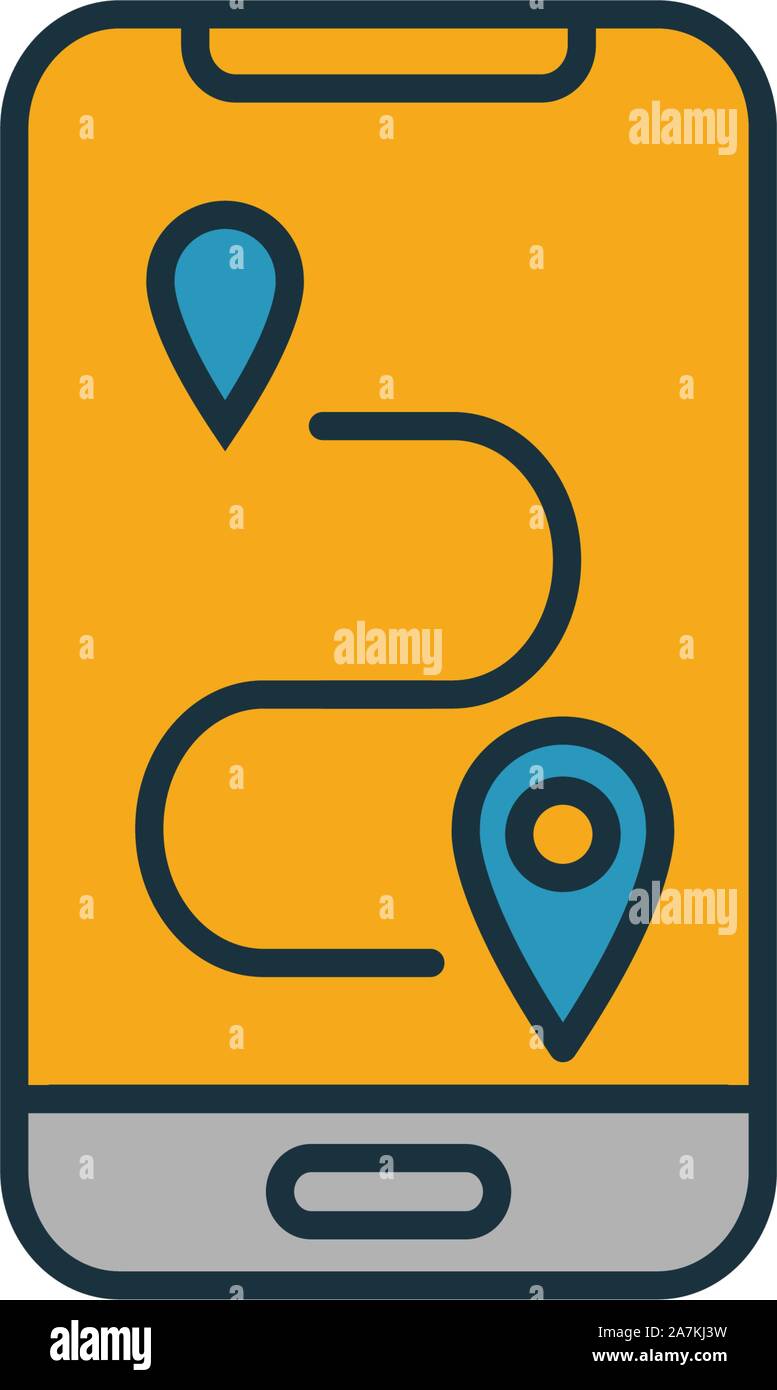 Route icon. Simple element from tourism icons collection. Creative ...