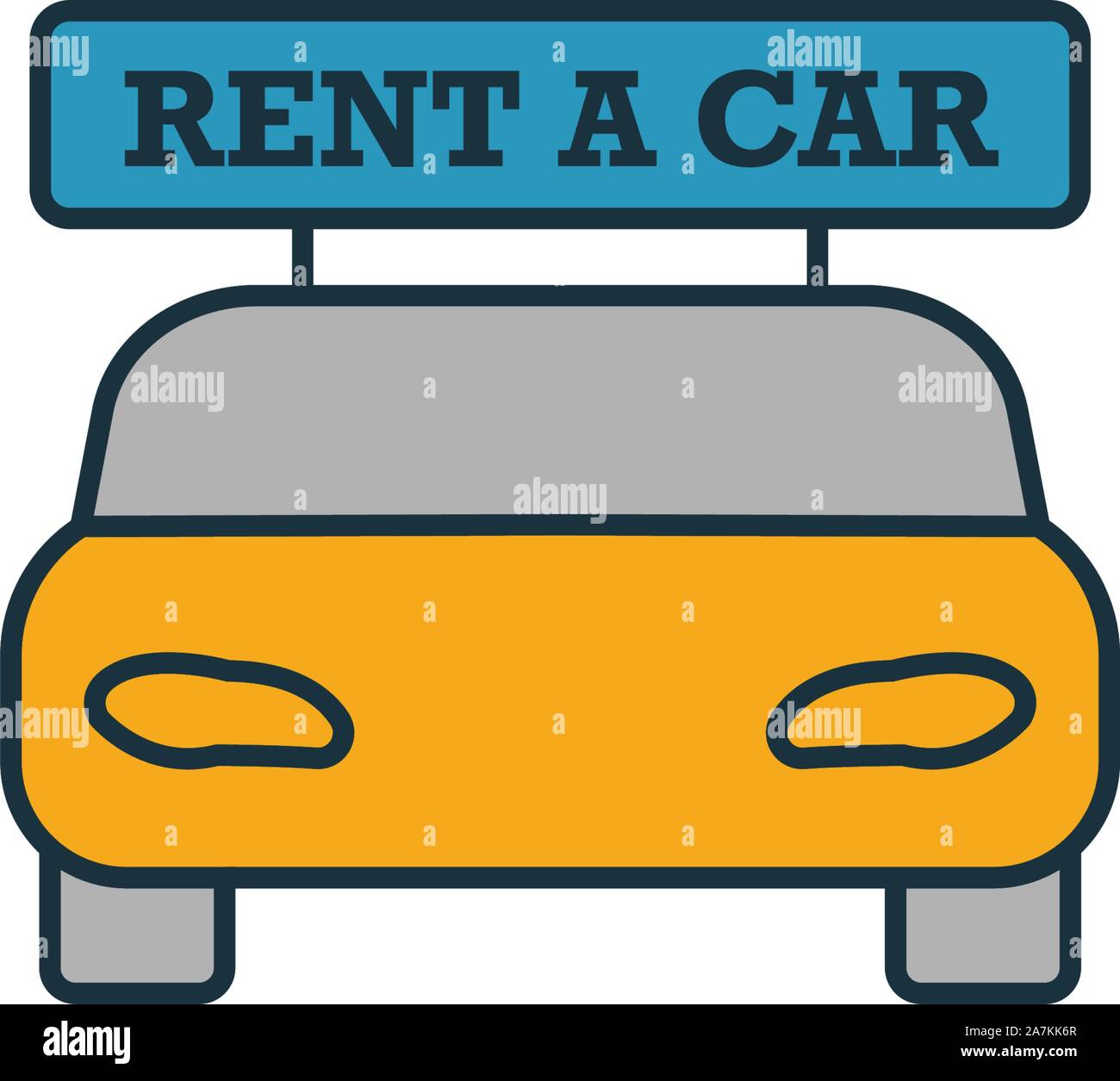 Rent A Car icon. Simple element from travel icons collection. Creative ...