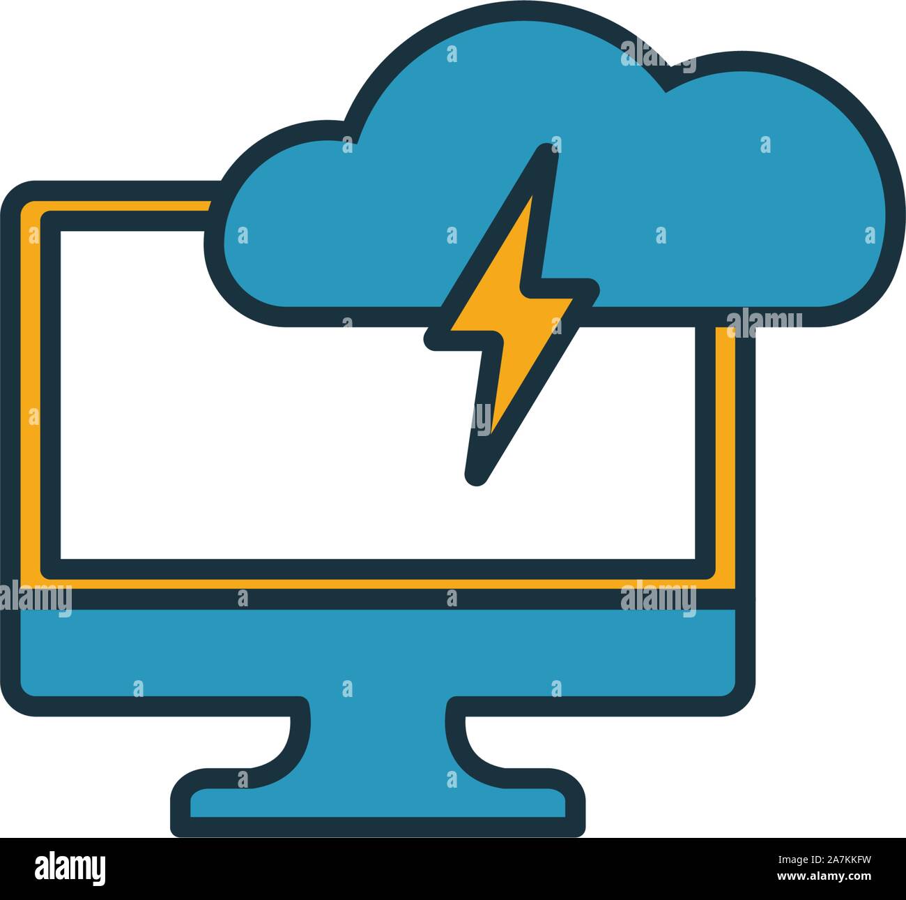 Cloud Storage Hacking icon. Simple element from icons collection. Creative Cloud Storage Hacking ...