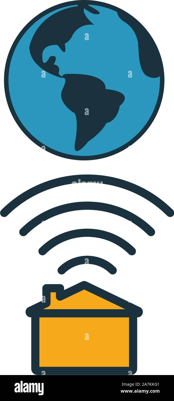 Home Internet icon. Simple element from icons collection. Creative Home ...