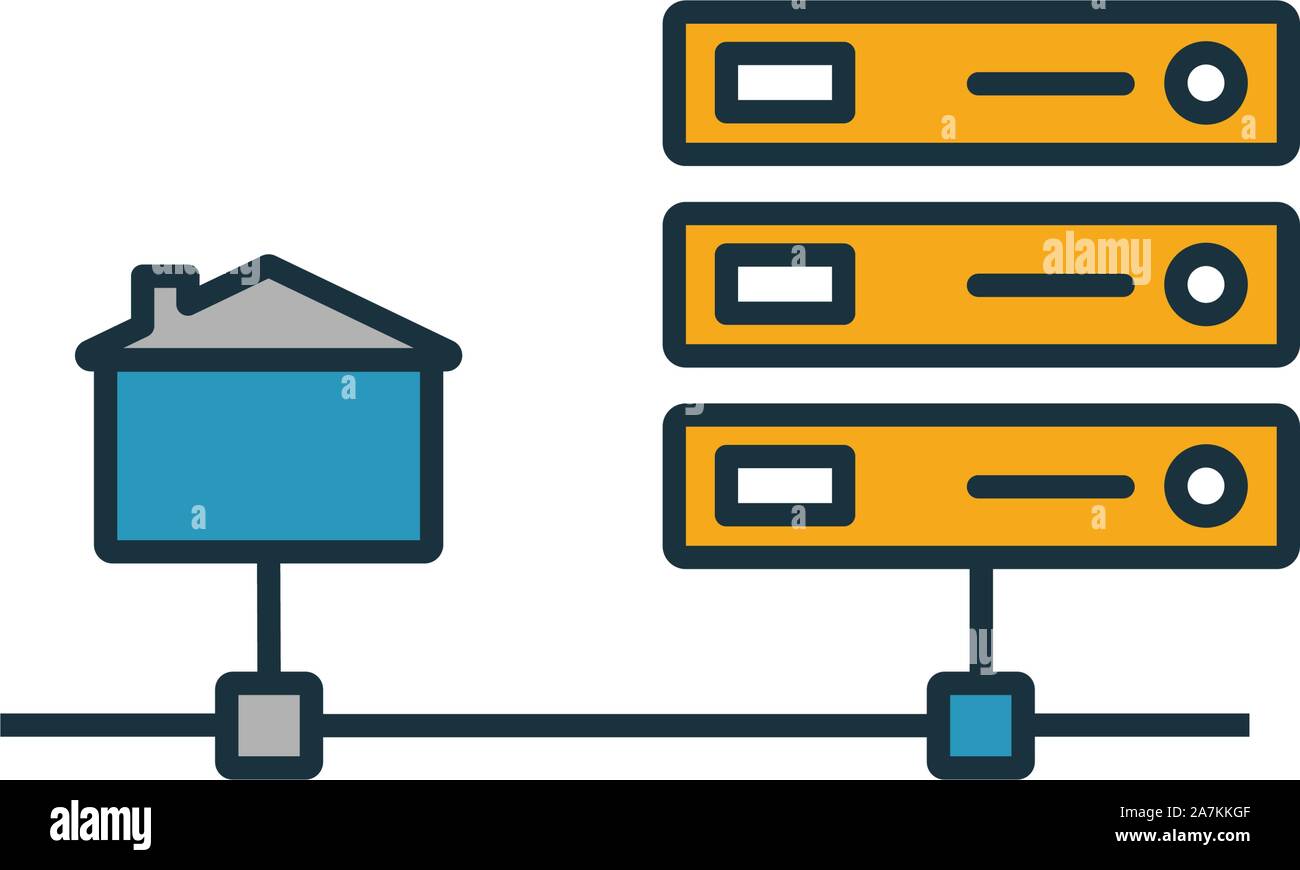 Home Server icon. Simple element from icons collection. Creative Home ...