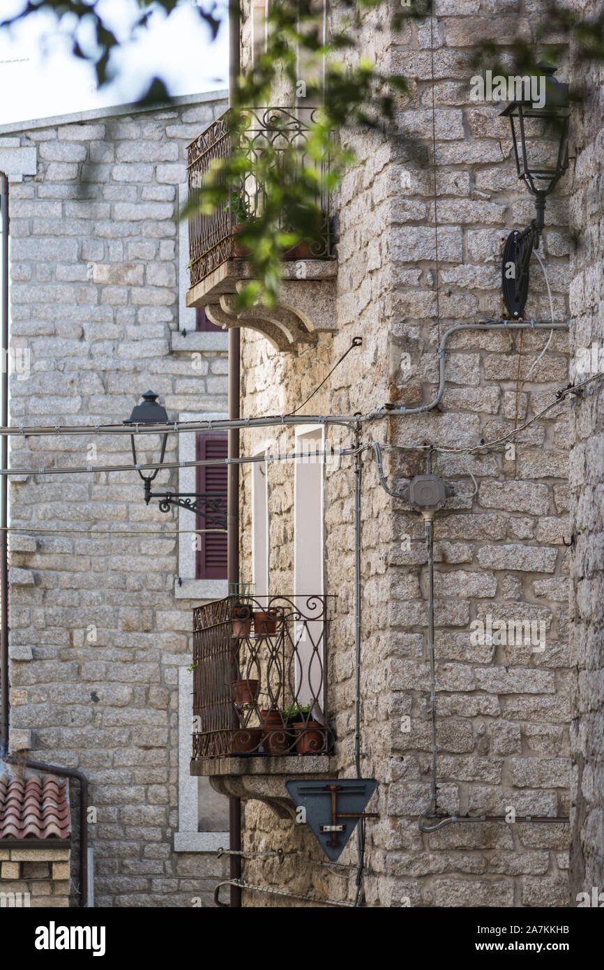 August 23, 2019 - TEMPIO PAUSANIA , Italy: exterior building in TEMPIO ...