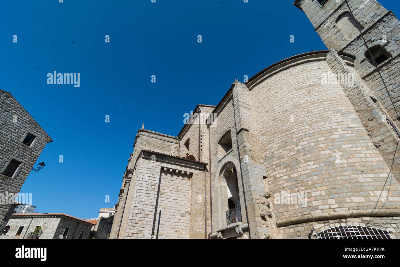 August 23, 2019 - TEMPIO PAUSANIA , Italy: exterior building in TEMPIO ...