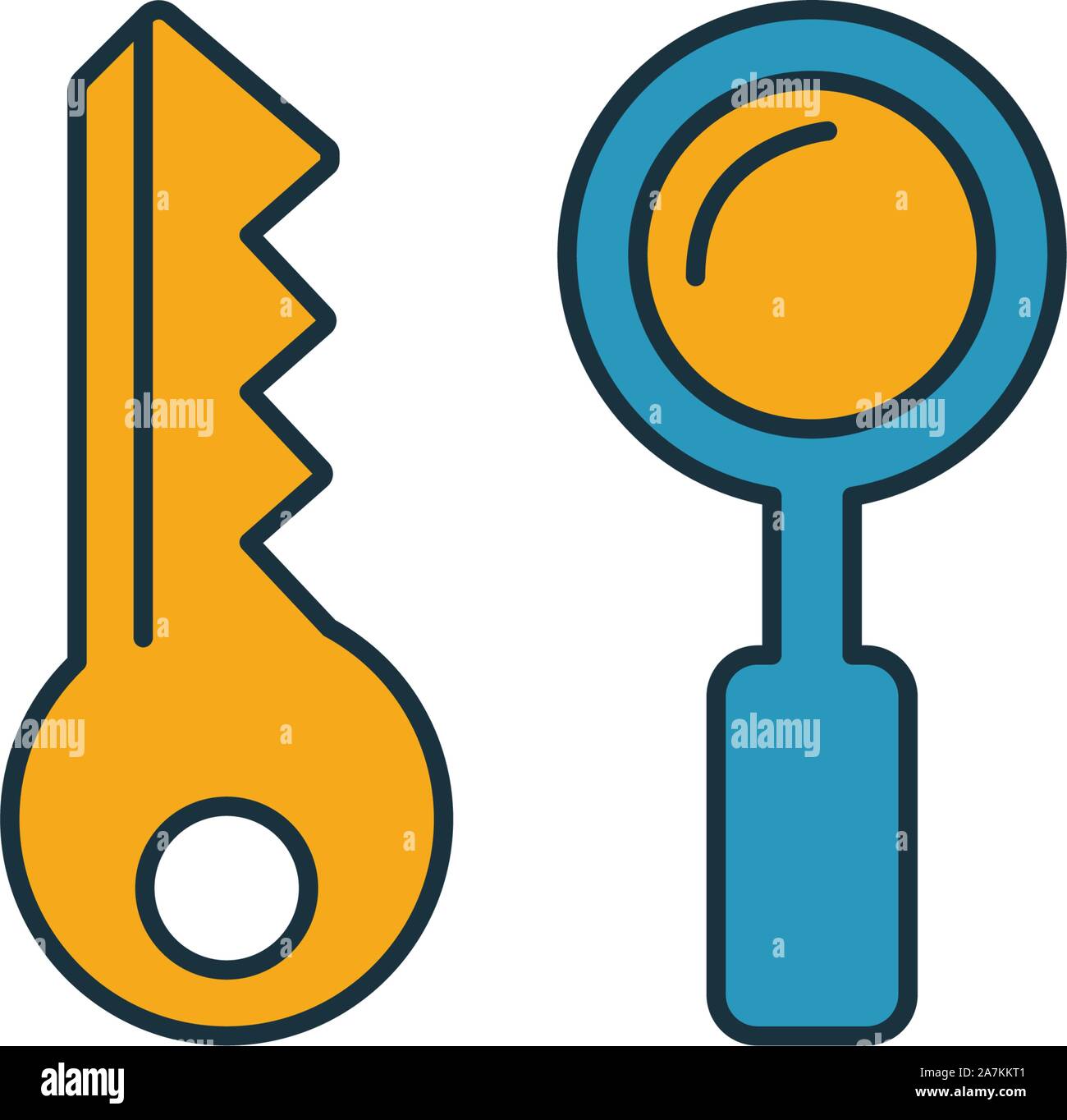 Key Search icon. Simple element from web development icons collection. Creative Key Search icon ...