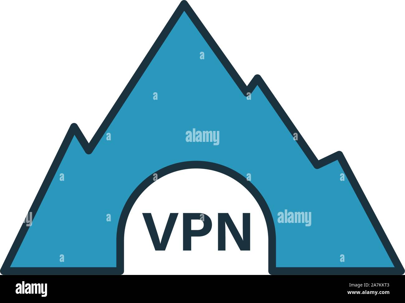 Vpn Tunnel icon. Simple element from icons collection. Creative Vpn ... Vpn Tunnel icon. Simple element from icons collection. Creative Vpn ...
