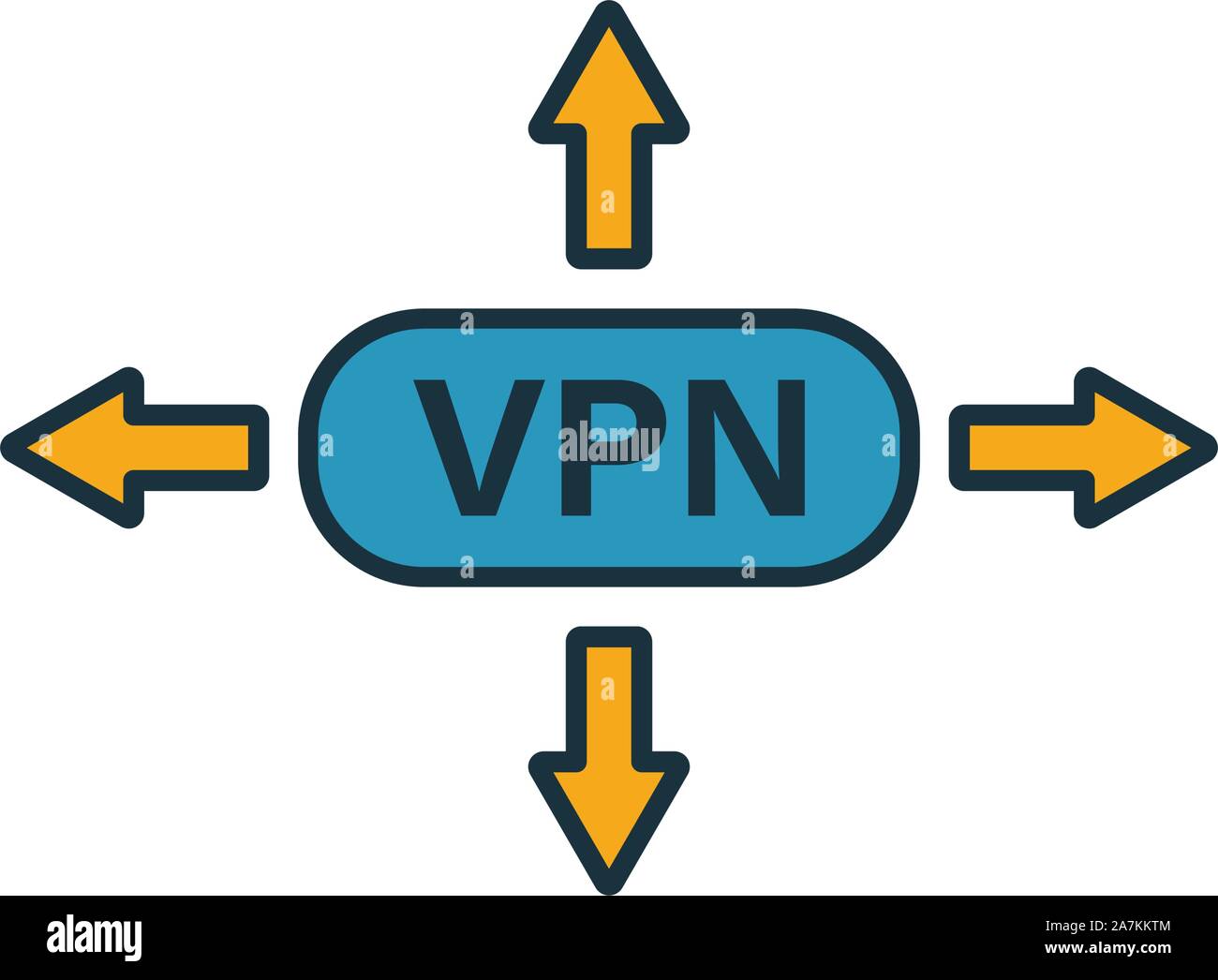 Vpn Coordinator icon. Simple element from icons collection. Creative ...