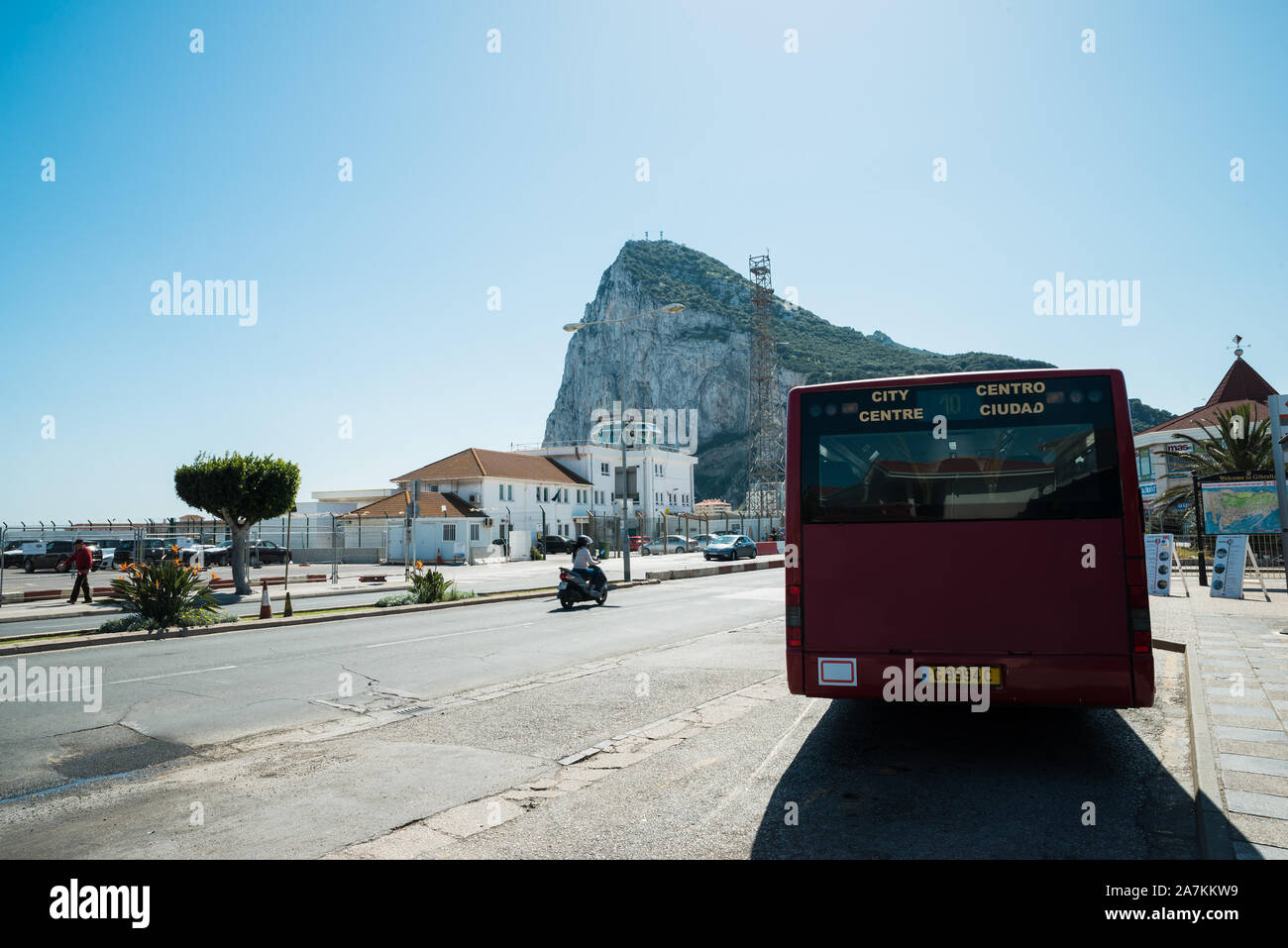 Border checkpoint, Gibraltar, United Kingdom Stock Photo - Alamy
