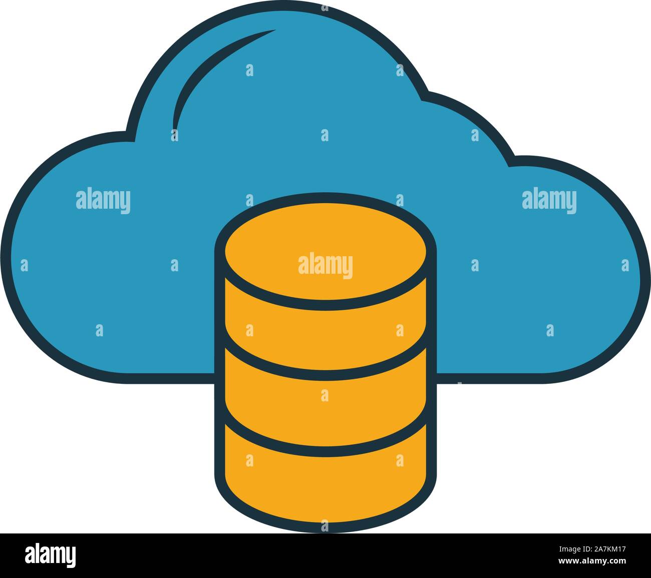 Cloud Storage icon. Simple element from web development icons collection. Creative Cloud Storage ...