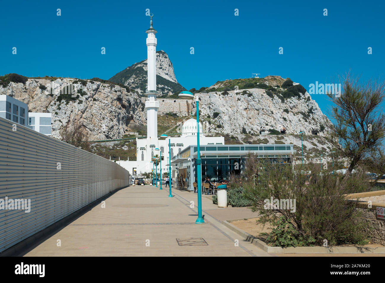 The Ibrahim-al-Ibrahim Mosque in Gibraltar, United Kingdom Stock Photo ...