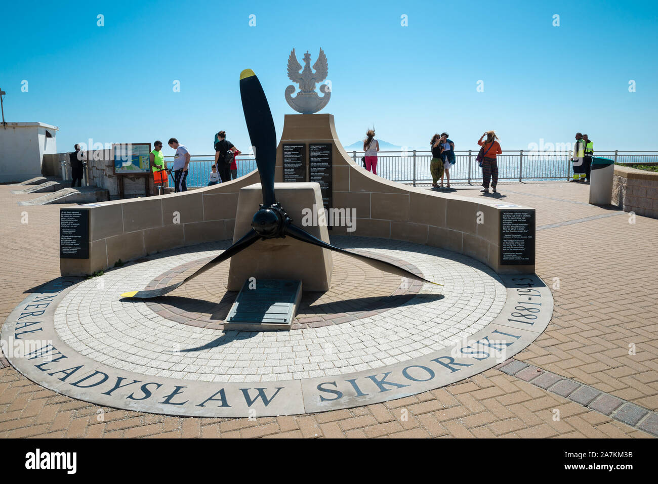 General Wladyslaw Sikorski Monument at Europa Point, Gibraltar, UK ...