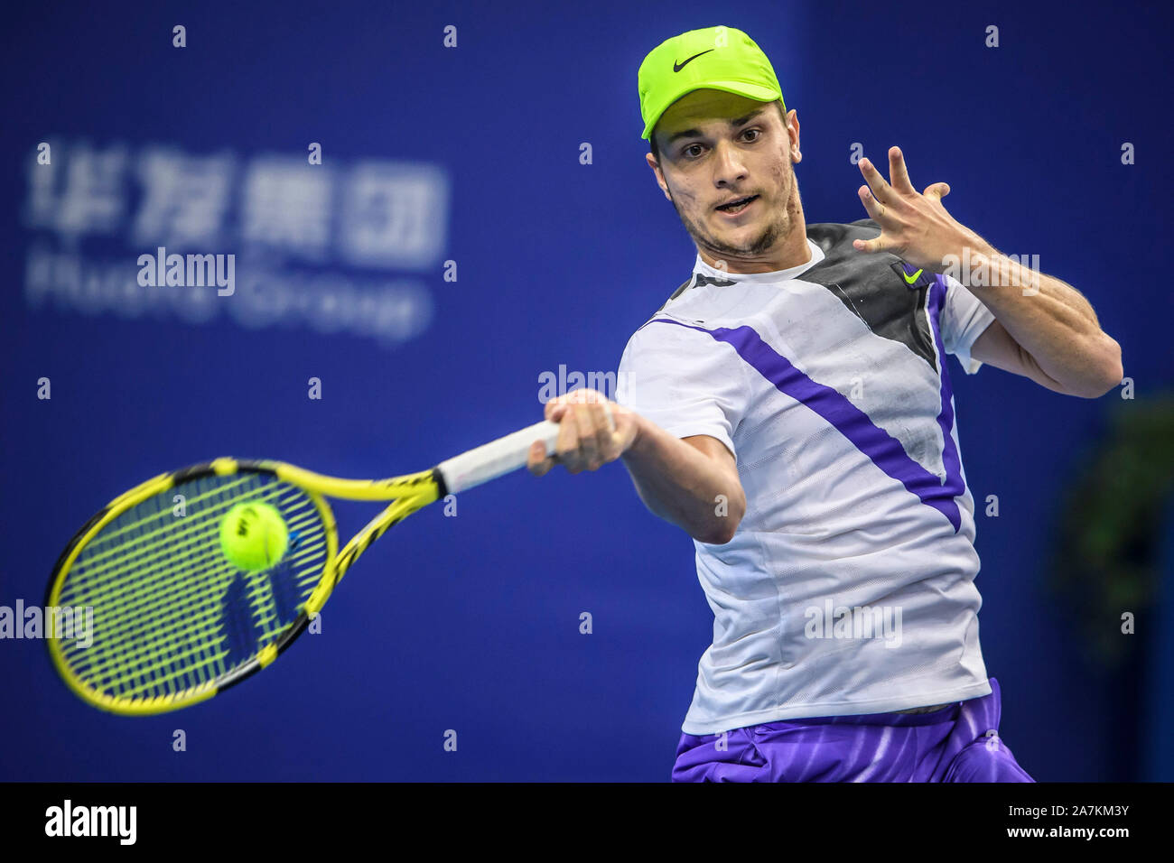 Spanish professional tennis player Albert Ramos Vinolas competes ...