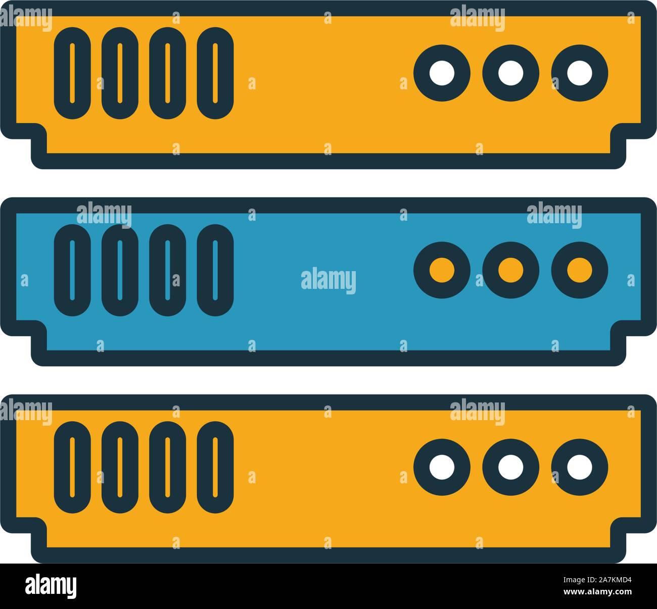 Server icon. Simple element from web hosting icons collection. Creative Server icon ui, ux, apps ...