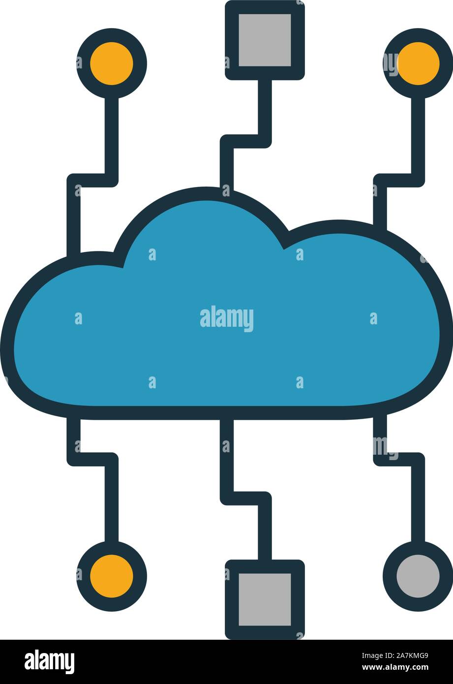 Cloud Technology icon. Simple element from web hosting icons collection. Creative Cloud ...