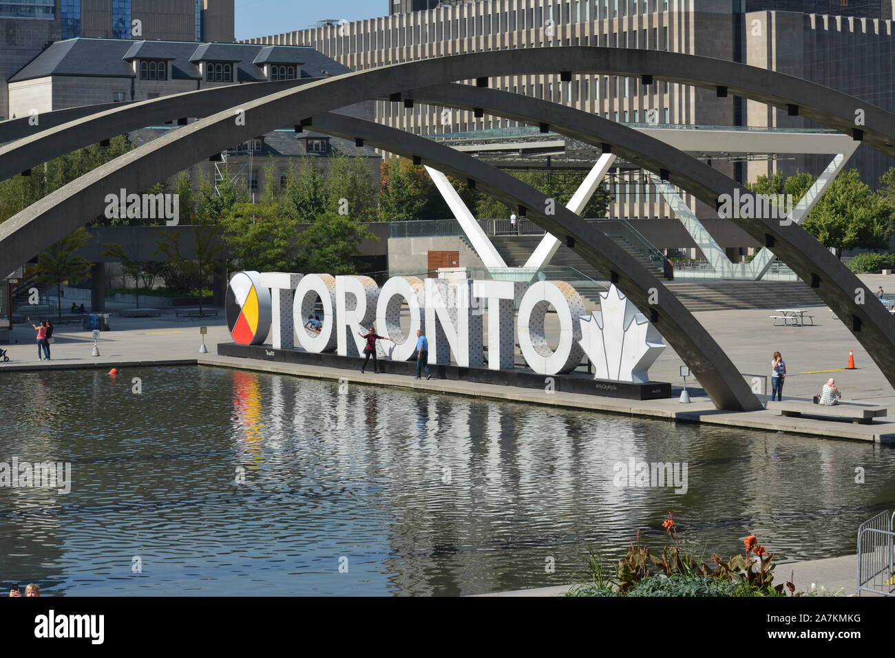 Iconic toronto sign city hall hi-res stock photography and images - Alamy