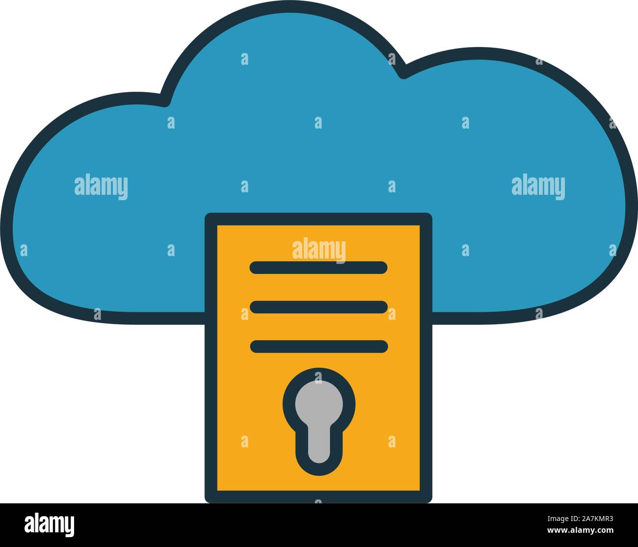 File Access icon. Simple element from web hosting icons collection. Creative File Access icon ui ...